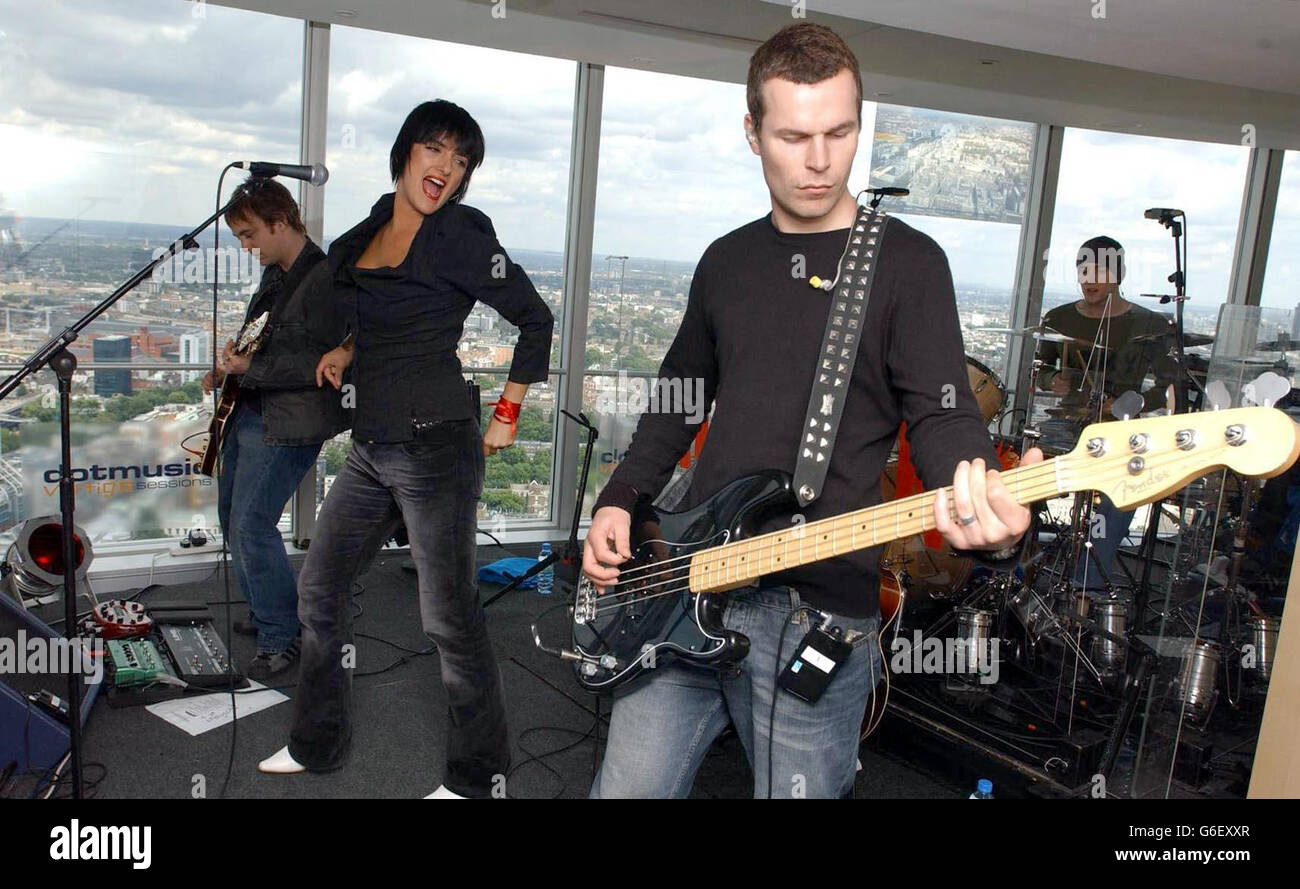 Lead singer of Kosheen Sian Evans performs 620ft up in the BT Tower in ...