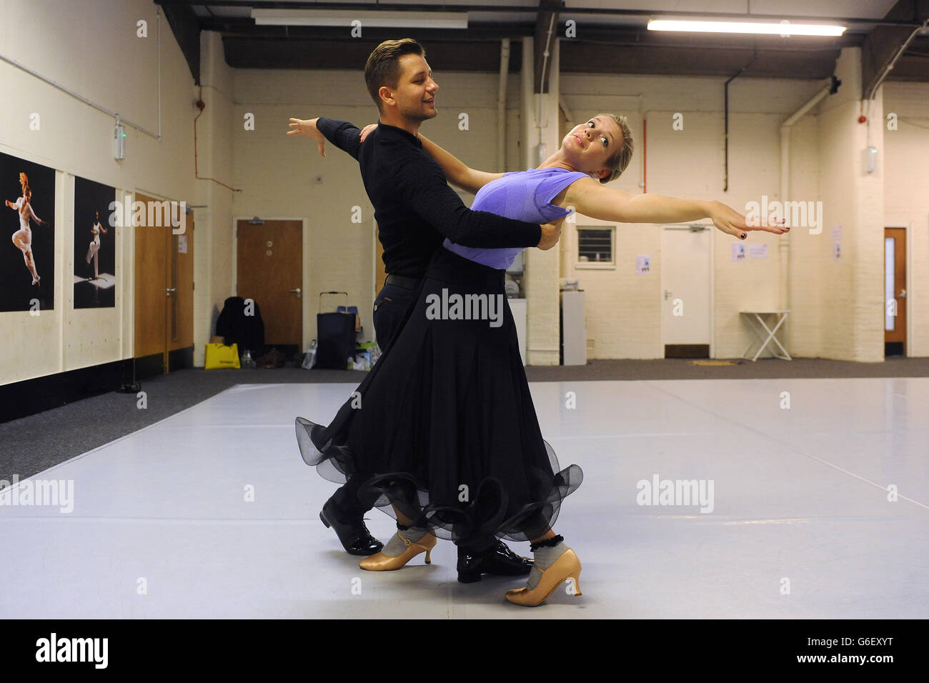 Rachel Riley and Pasha Kovalev rehearse their waltz at Ace Dance ...