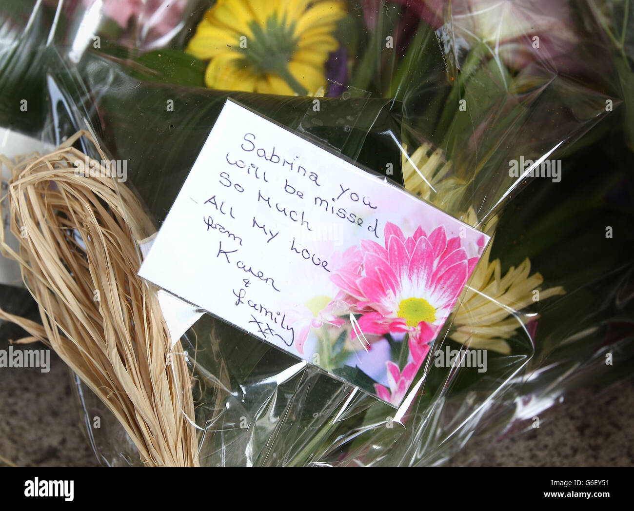 Sabrina Moss funeral Stock Photo - Alamy