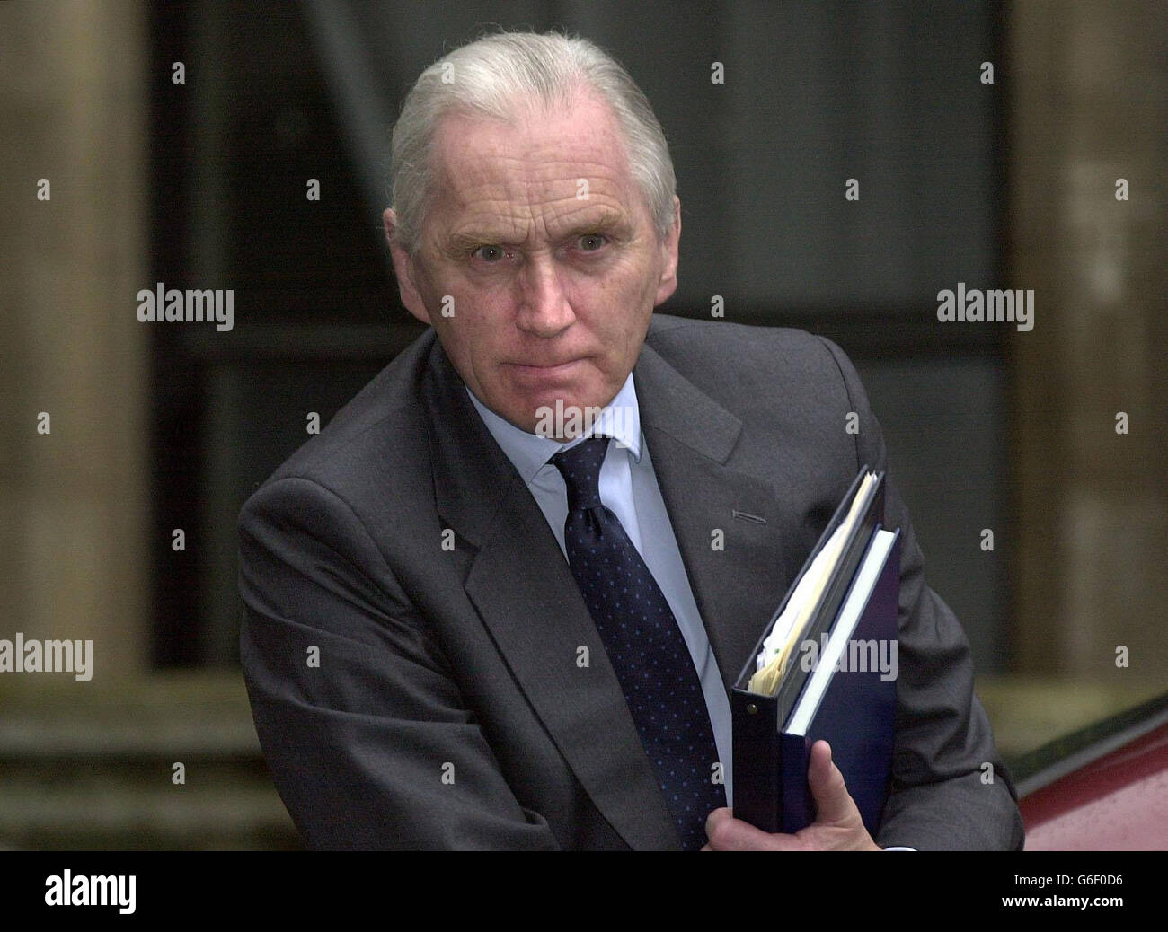 Lord Hutton arrives at the Royal Courts of Justice, The Strand central ...