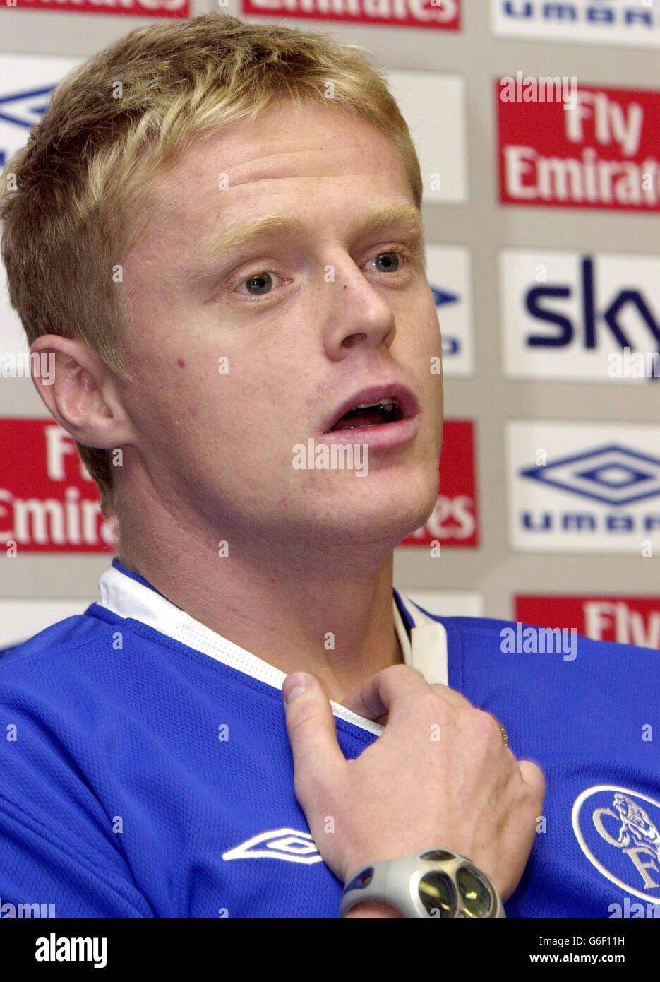 Chelsea signing - Damien Duff Stock Photo - Alamy