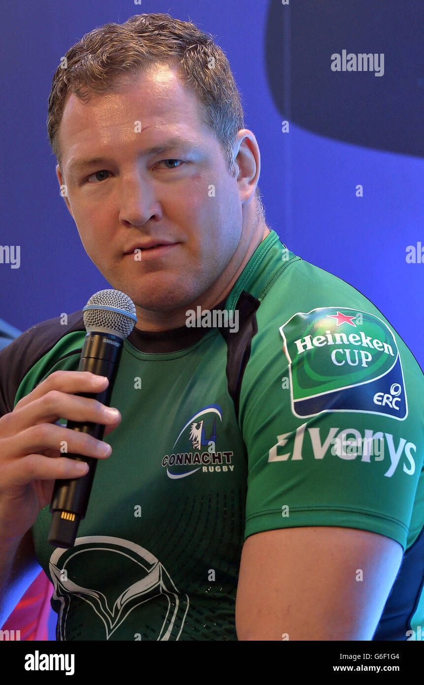 Connacht's Michael Swift during the Irish Heineken Cup Launch at Sky ...