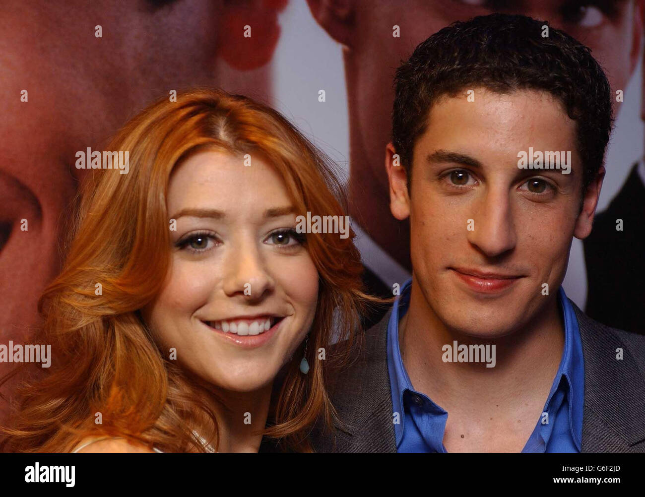 Alyson Hannigan and Jason Biggs, arriving at the Odeon Covent Garden in ...