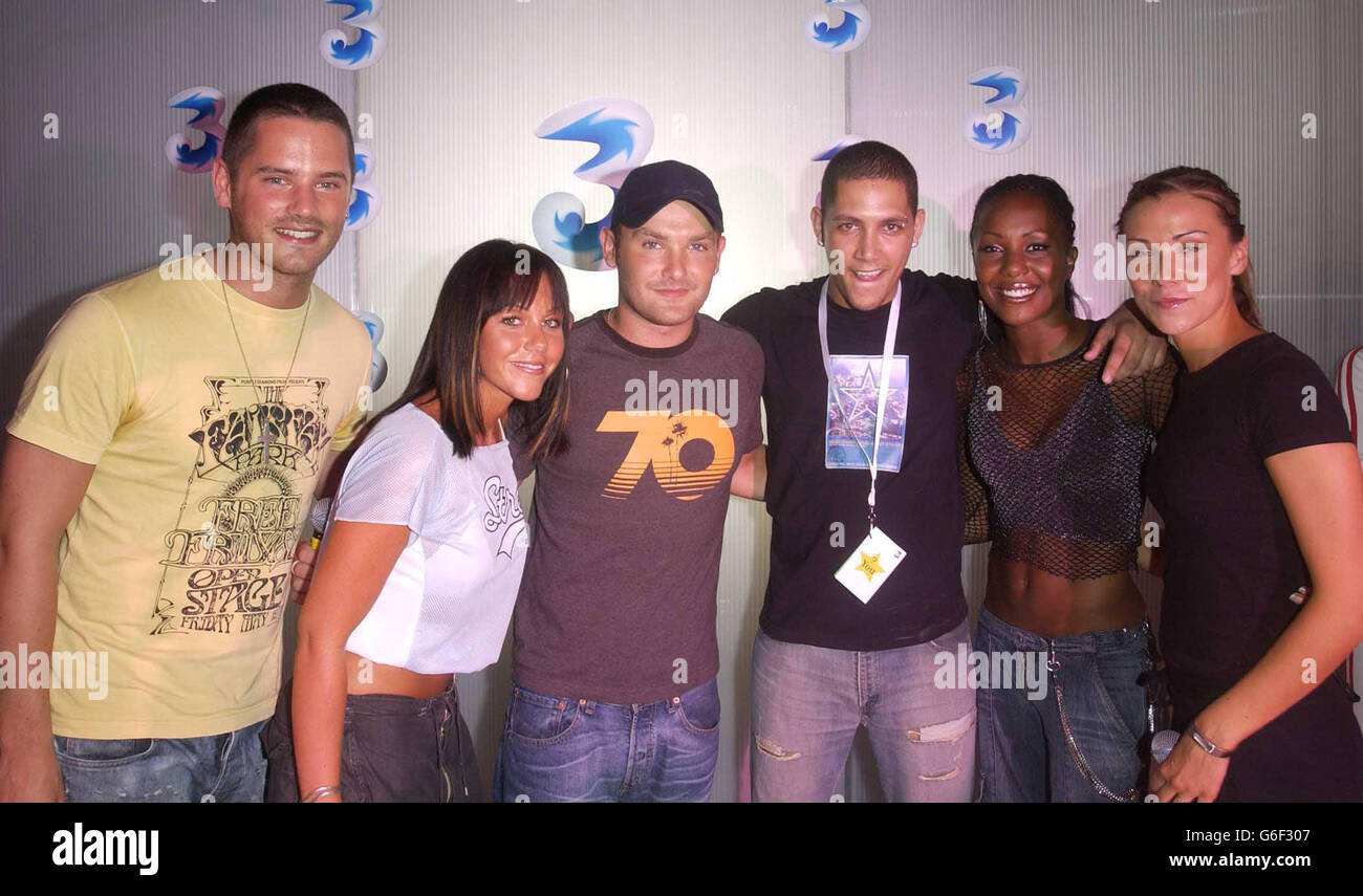 Jessica taylor left kelli young from pop group liberty hi-res stock ...