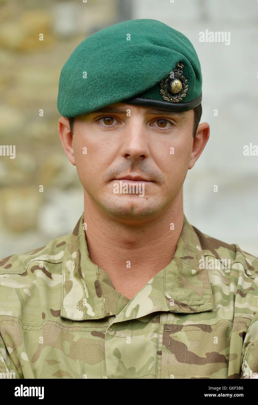 Marine Craig Buchanan of the Royal Marines who has been awarded an MC ...