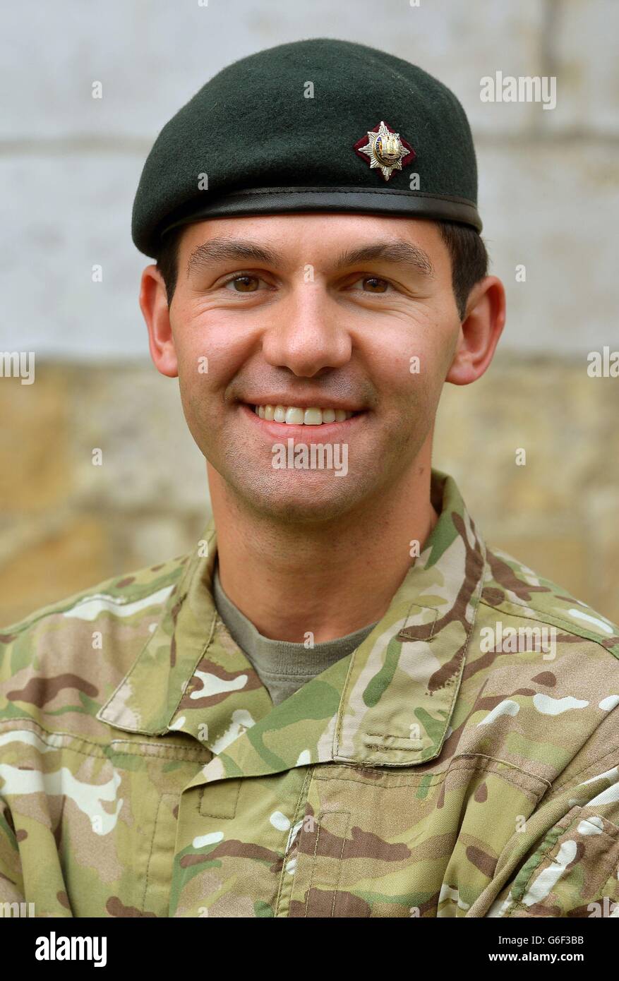 Lt Andrew Moncrieff of the Royal Dragoon Guards who has been awarded a ...