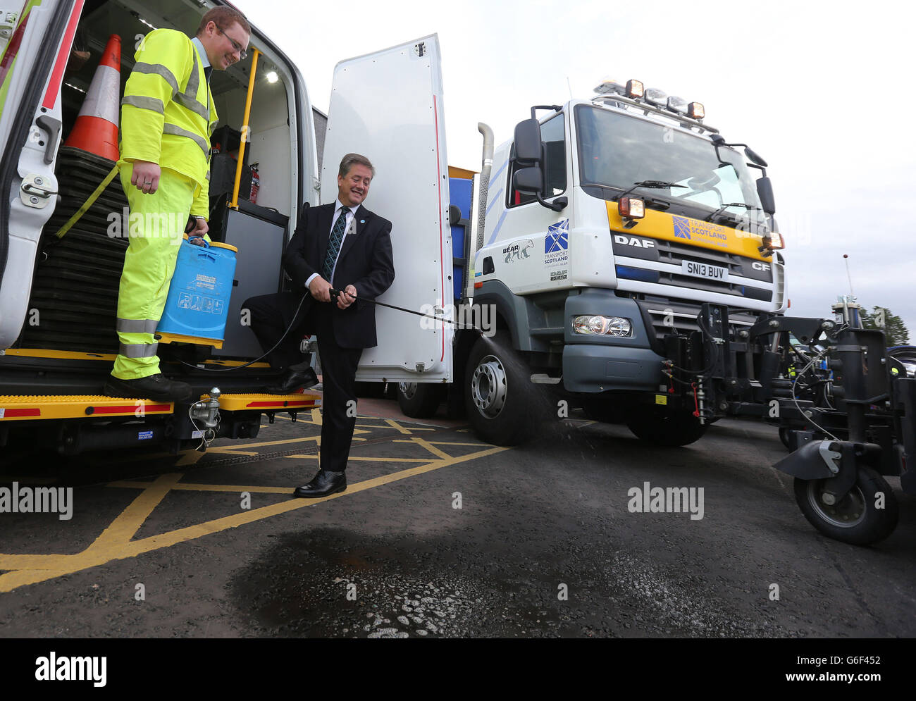 Transport Scotland Winter Service Stock Photo - Alamy