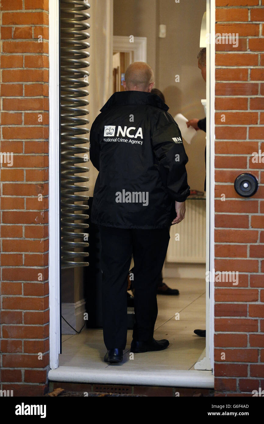 National Crime Agency raids Stock Photo - Alamy