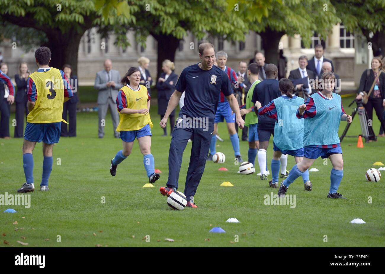The Duke of Cambridge trains with members of the Royal household ...