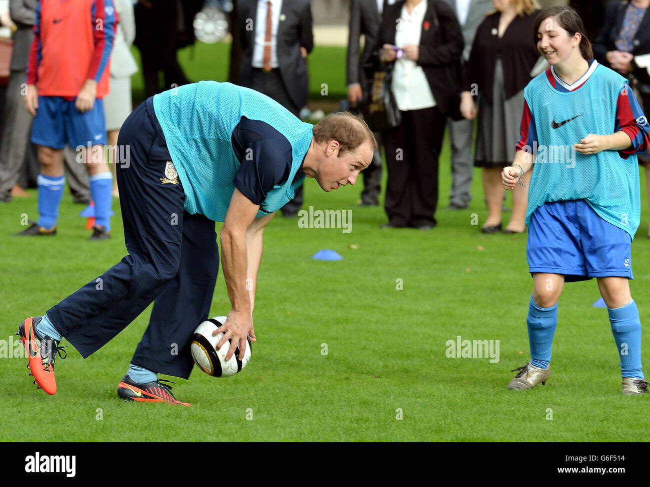 The Duke of Cambridge trains with members of the Royal household ...