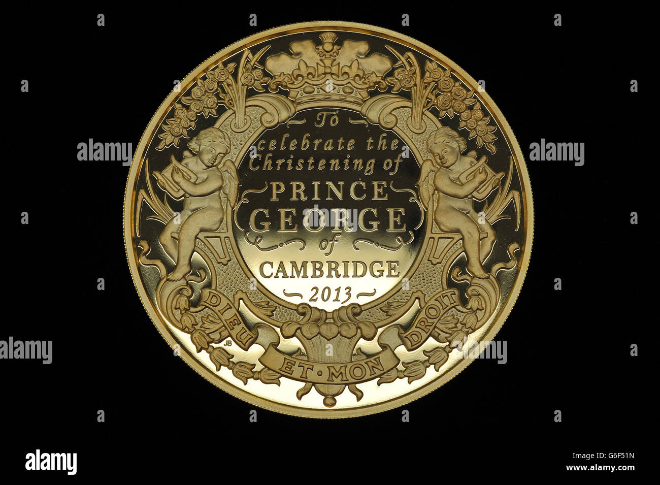 New coins commemorate the christening of Prince George Stock Photo - Alamy