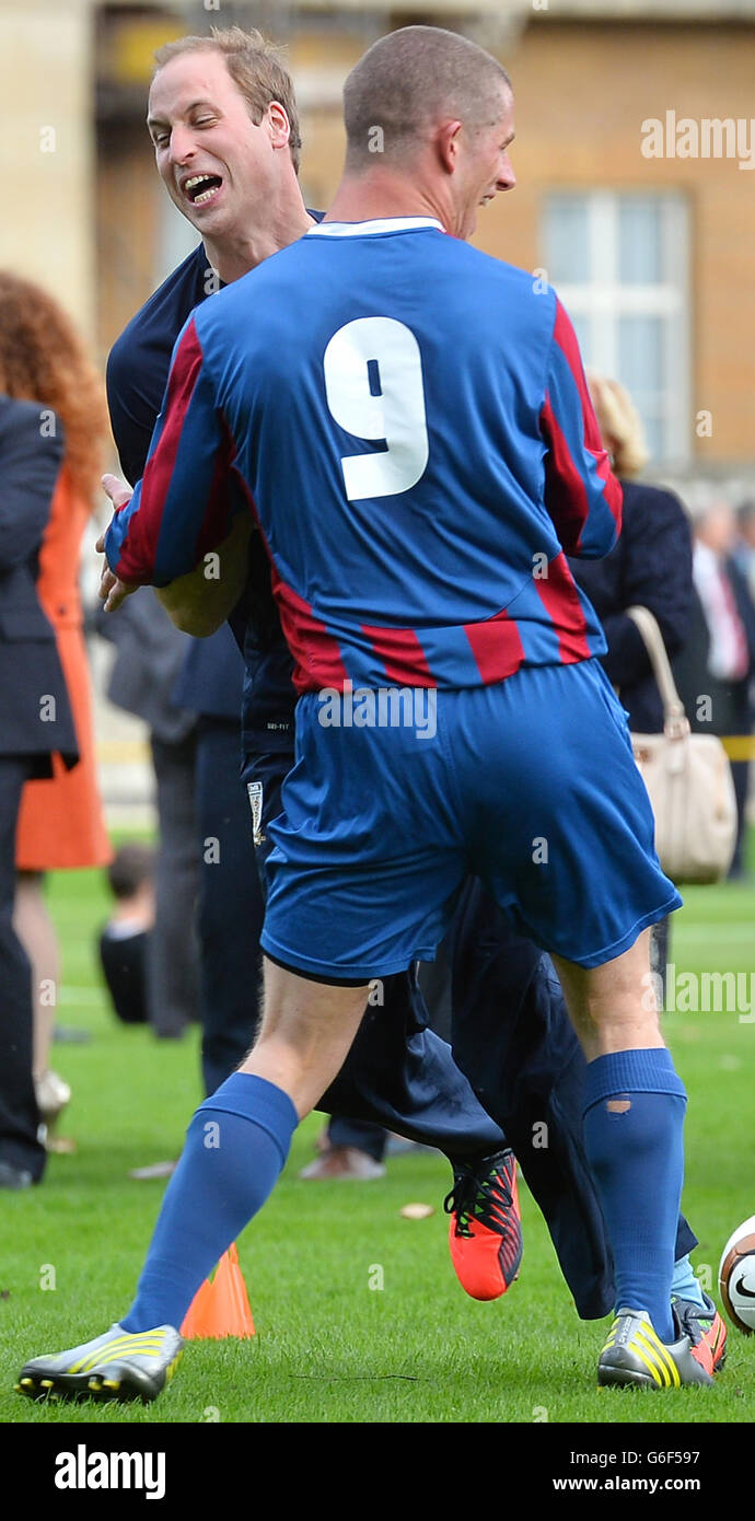 The Duke of Cambridge trains with members of the Royal household ...