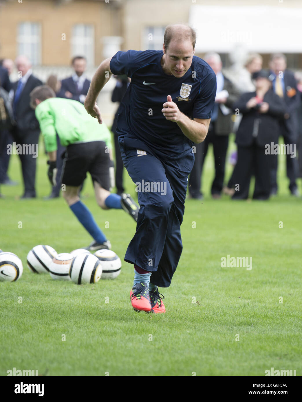 The Duke of Cambridge trains with members of the Royal household ...