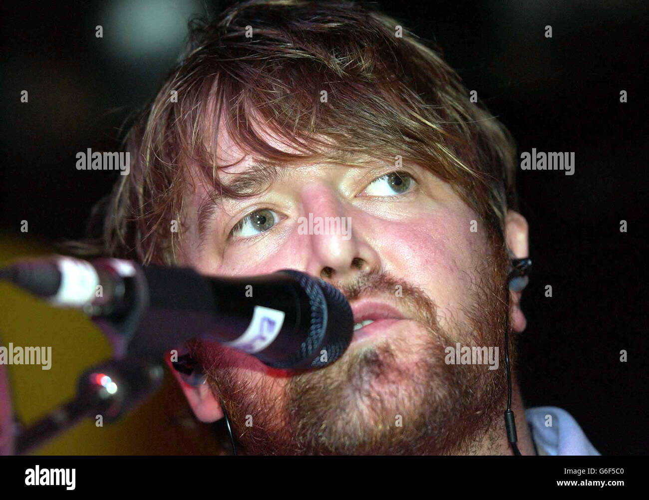 Pop band Elbow performing on stage at the Virgin Megastore in London's ...