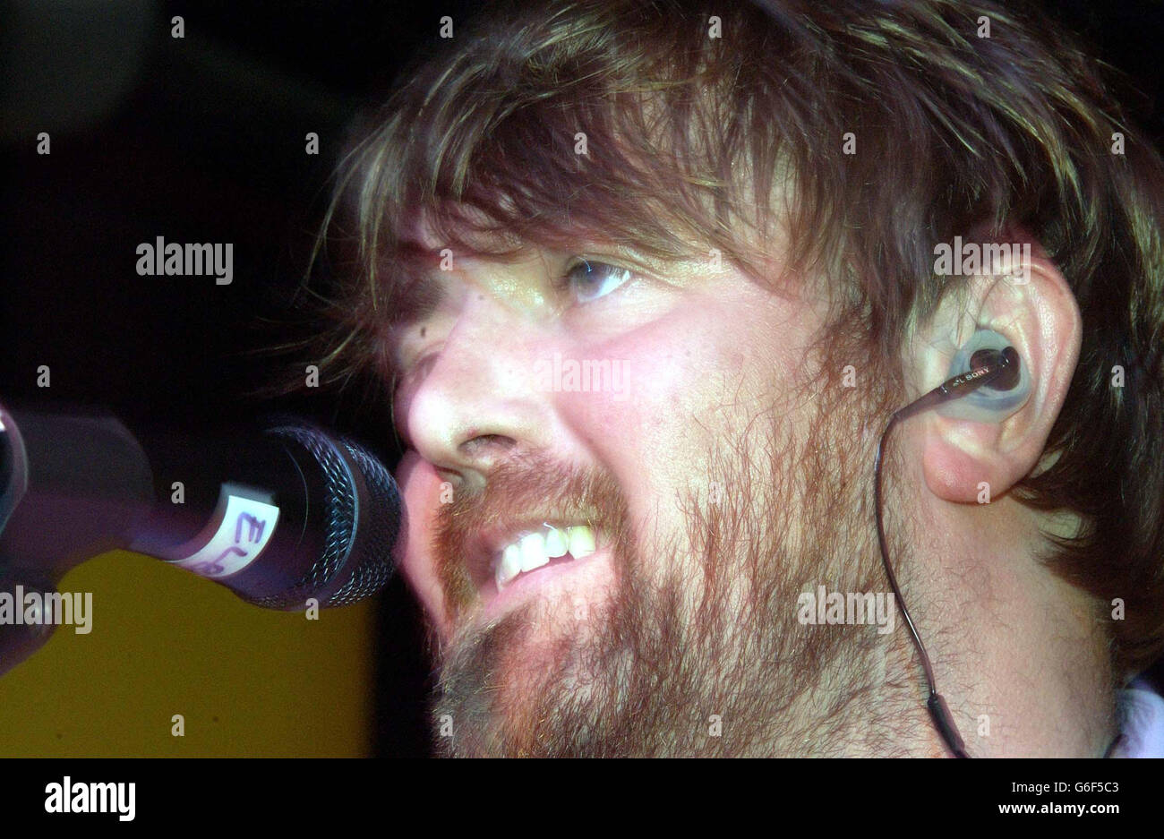 Pop band Elbow performing on stage at the Virgin Megastore in London's ...