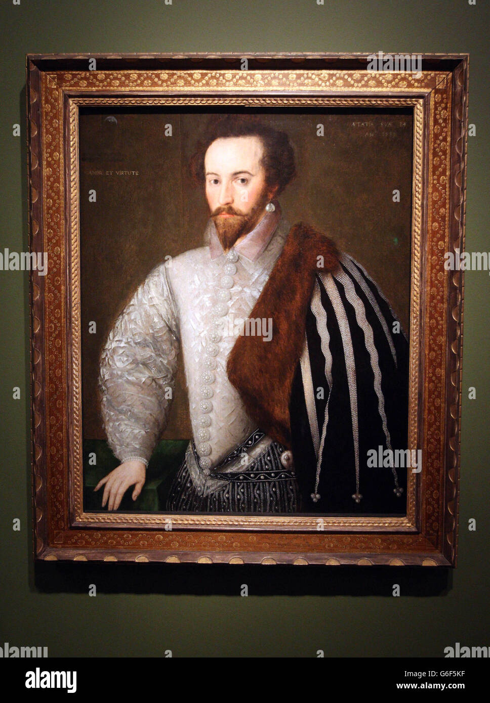'Sir Walter Raleigh', Unknown English Artist 1588, part of the ...