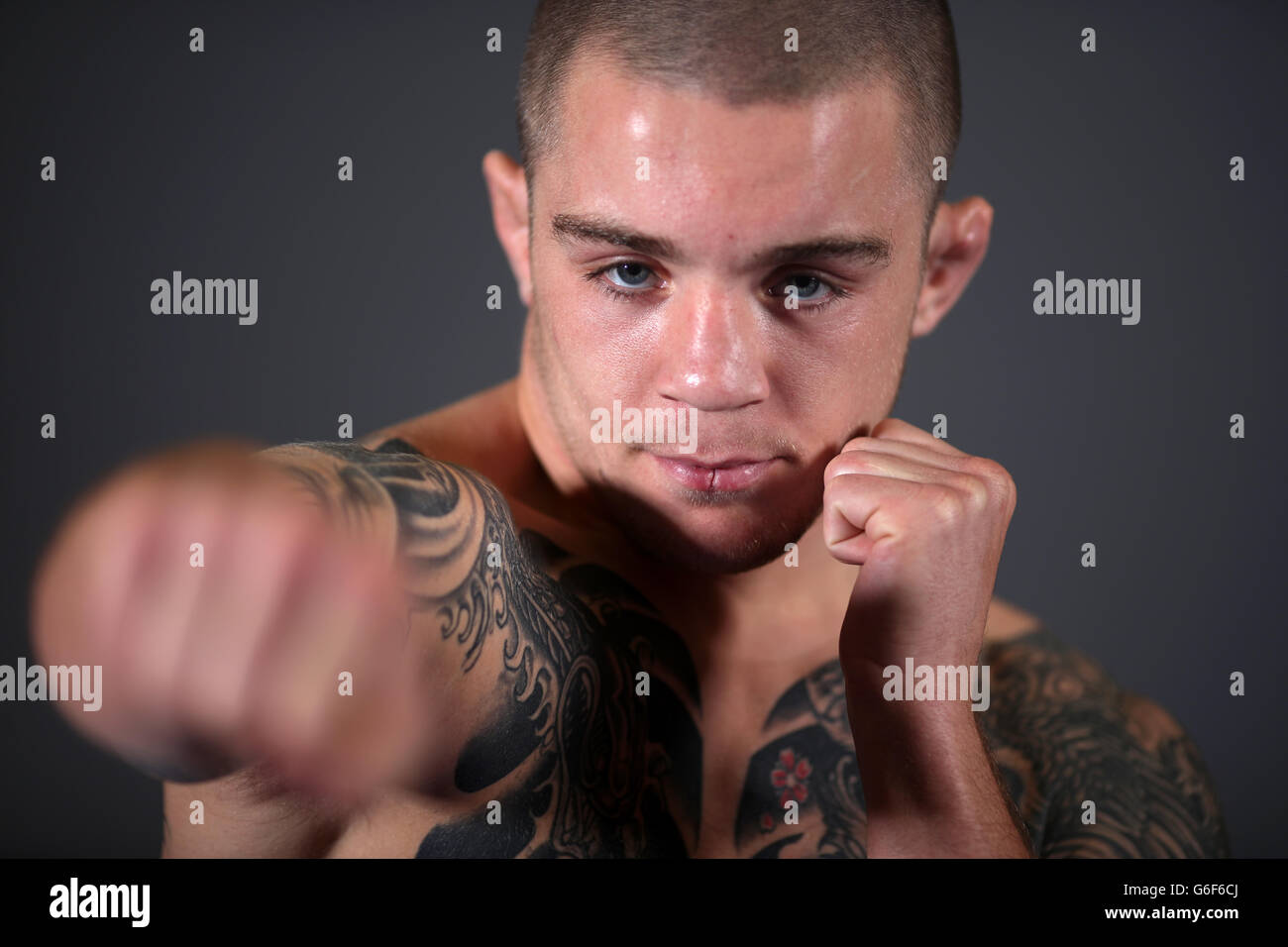 Andy Ogle during a photocall at the GB Taekwondo Training Gym ...
