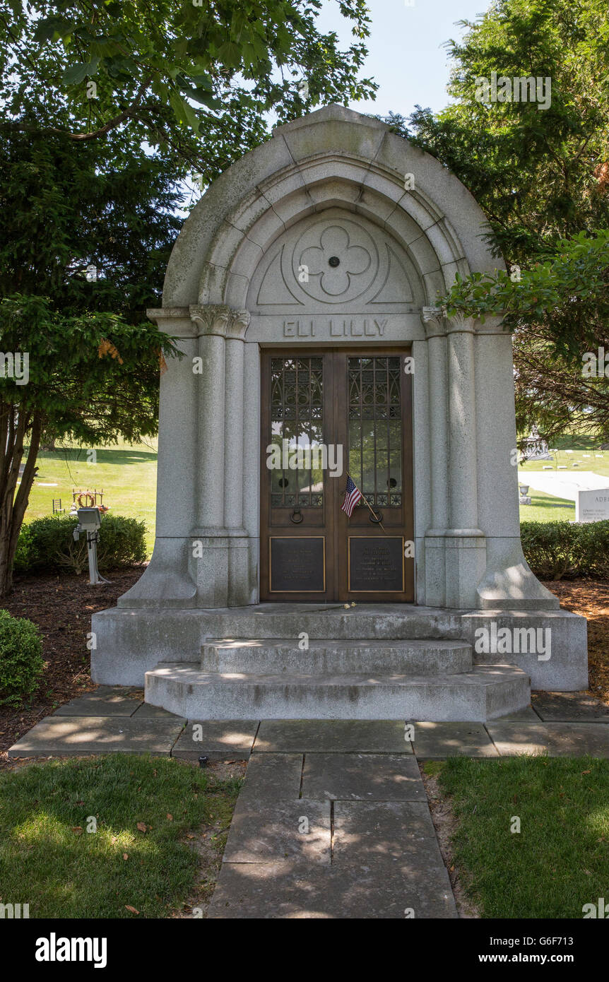 Mausoleum for Eli Lilly, founder of the international pharmaceutical ... Mausoleum for Eli Lilly, founder of the international pharmaceutical ...