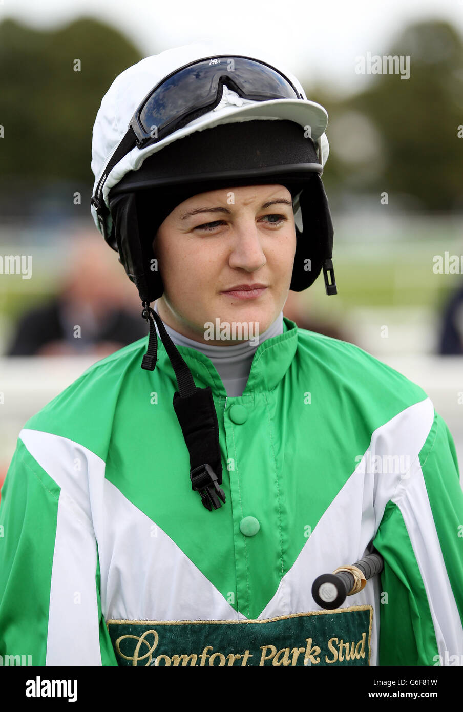 Jockey Alexandra Stirling at Worcester Racecourse, Worcester Stock ...