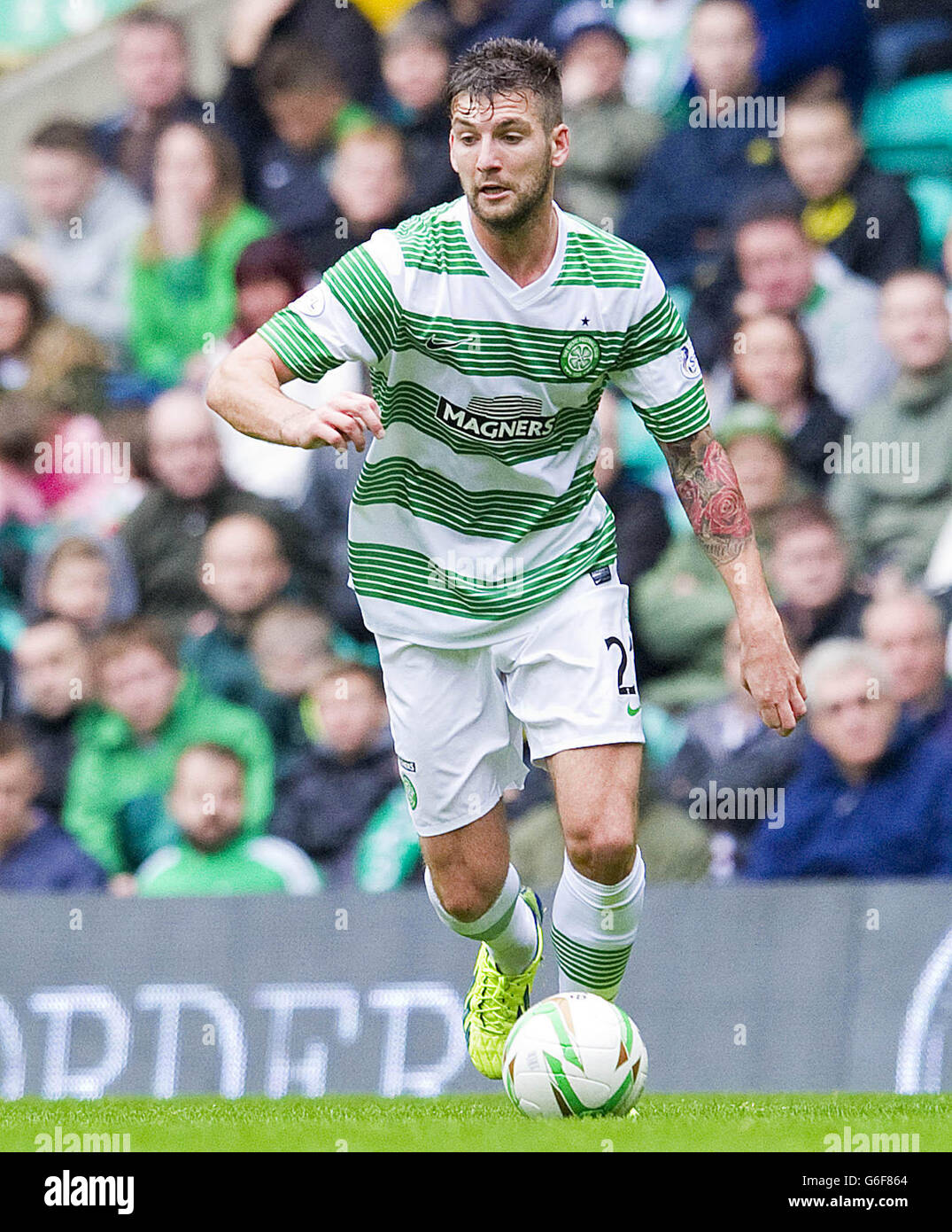 Celtic Charlie Mulgrew during the Scottish Premiership match at Celtic ...
