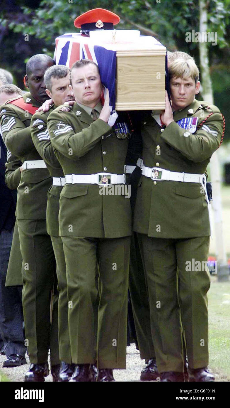Corporal Paul Long - Funeral Stock Photo - Alamy