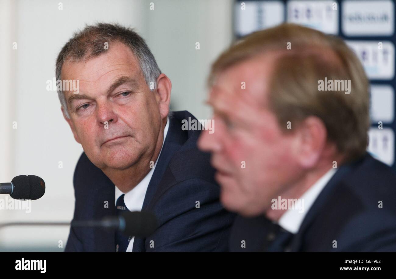 National Selector Geoff Miller (left) and Hugh Morris, managing ...