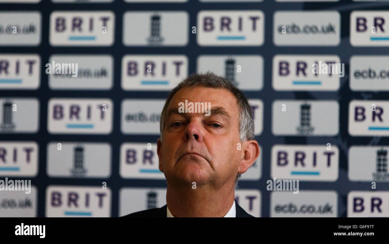 National Selector Geoff Miller during the team announcement at Lord's ...