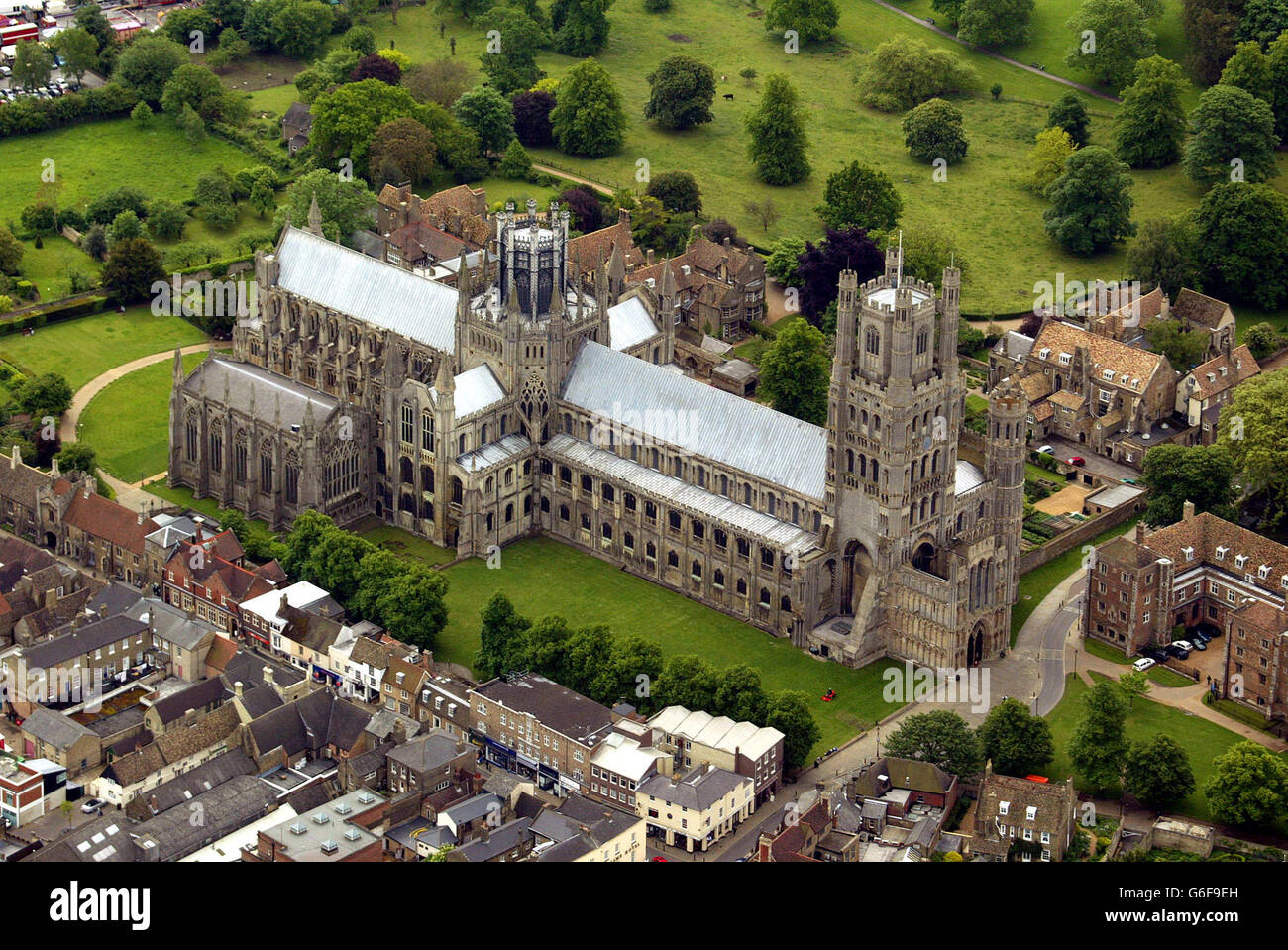 Aerial view ely cathedral hi-res stock photography and images - Alamy