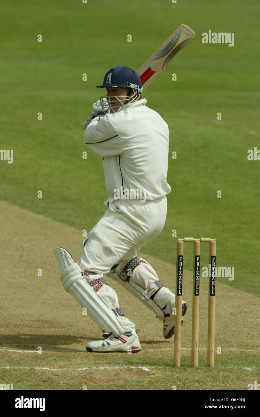 Nick Knight bats for Warwickshire against Nottinghamshire Stock Photo ...