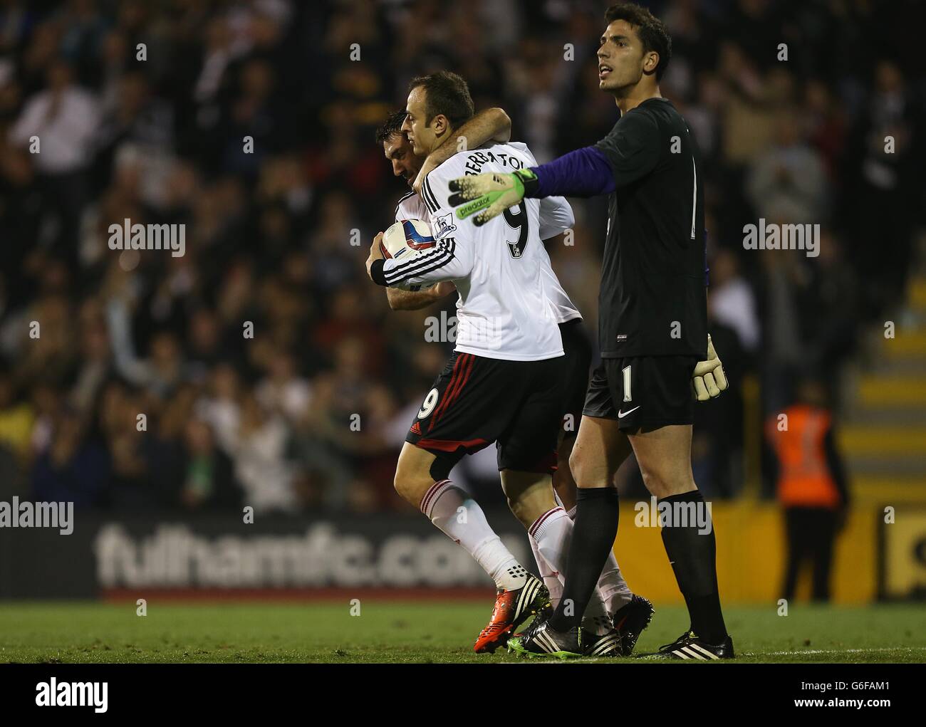 Fulhams dimitar berbatov his sides first goal of the game hi-res stock ...