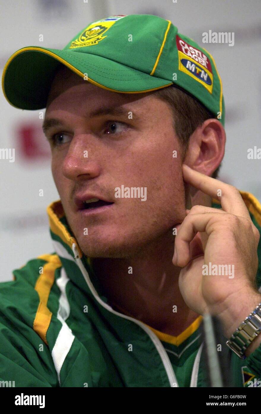 Graeme Smith Press Conference Stock Photo - Alamy