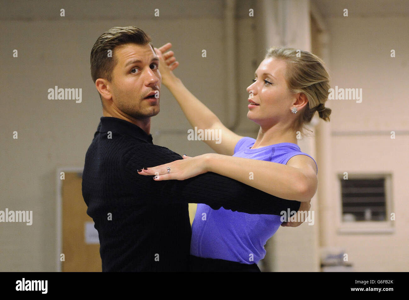 Rachel Riley and Pasha Kovalev rehearse their waltz at Ace Dance ...