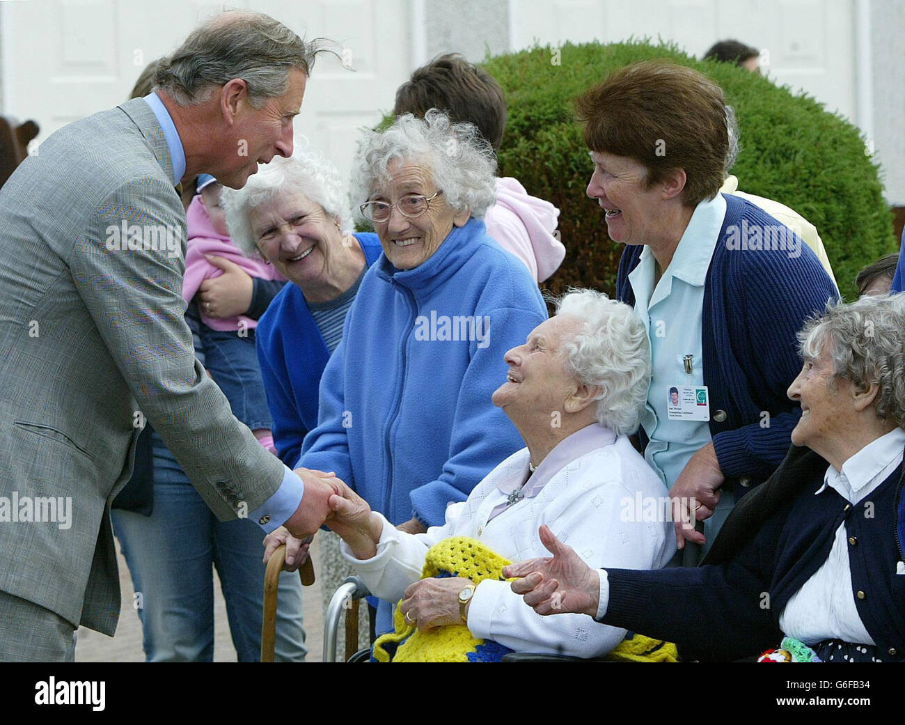 Prince Charles visits Nanhoron Arms Hotel Stock Photo - Alamy