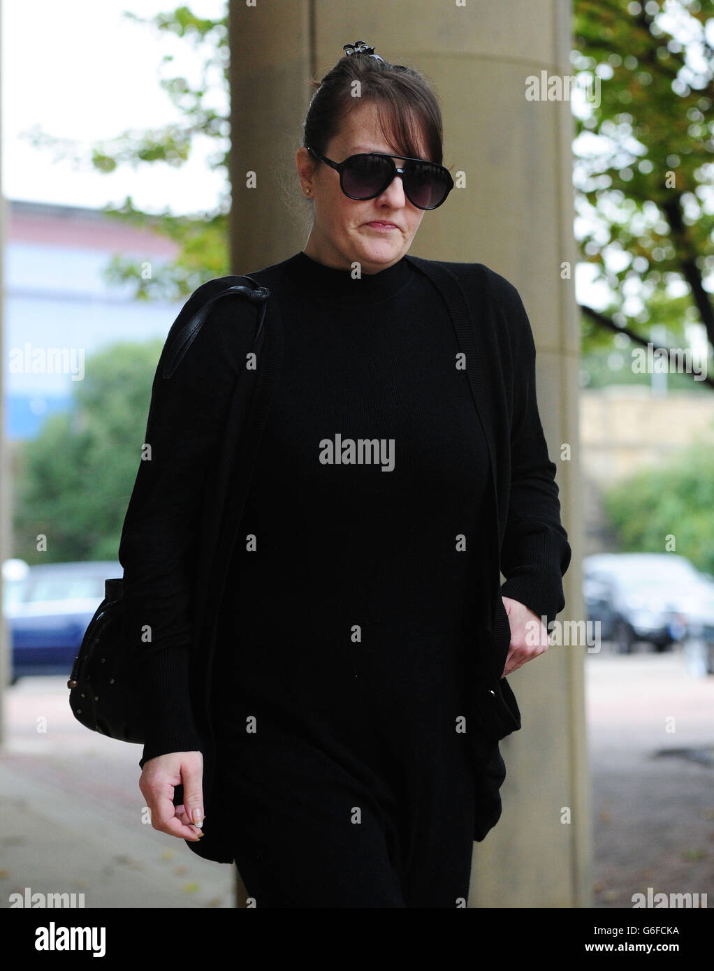 Amanda Hutton arrives at Bradford Crown Court, where she is charged ...