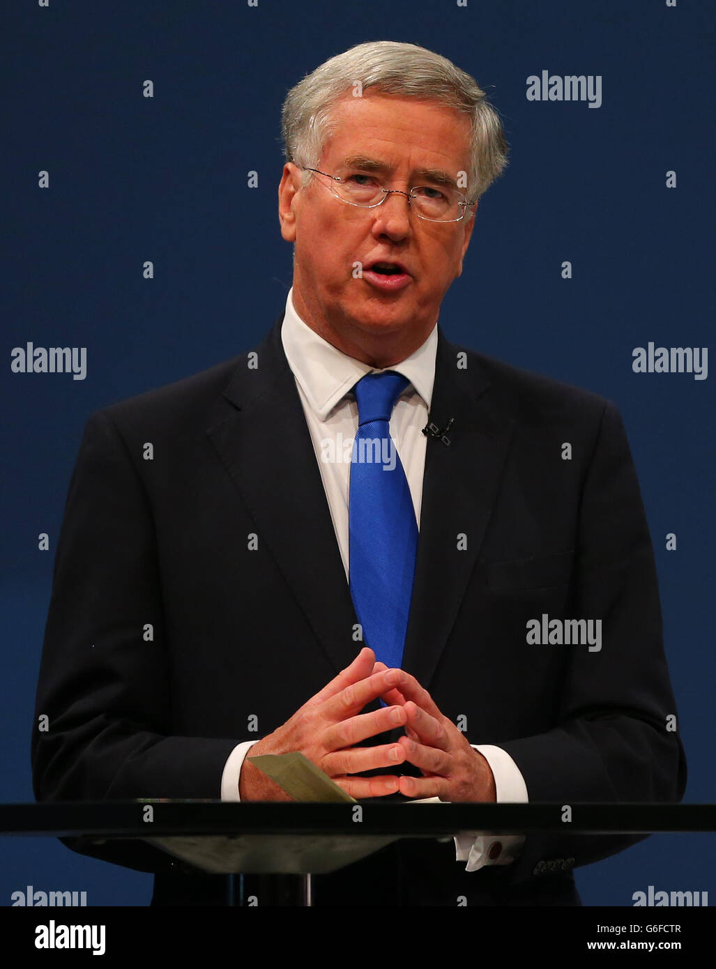 Michael Fallon, Minister for Business and Enterprise, on stage during ...