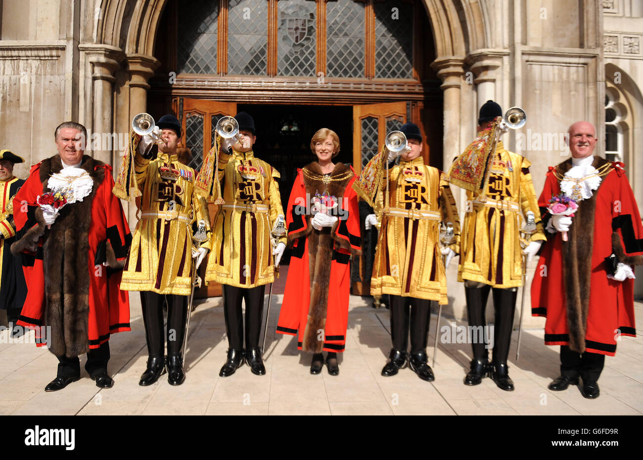 Alderman Fiona Woolf (right) Mayor Elect of the City of London, poses ...