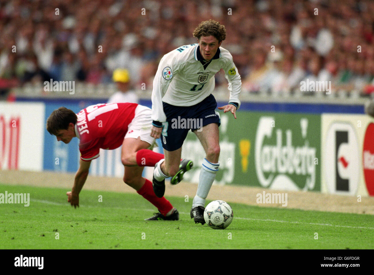Soccer Euro 96 - England v Switzerland, Wembley Stock Photo - Alamy