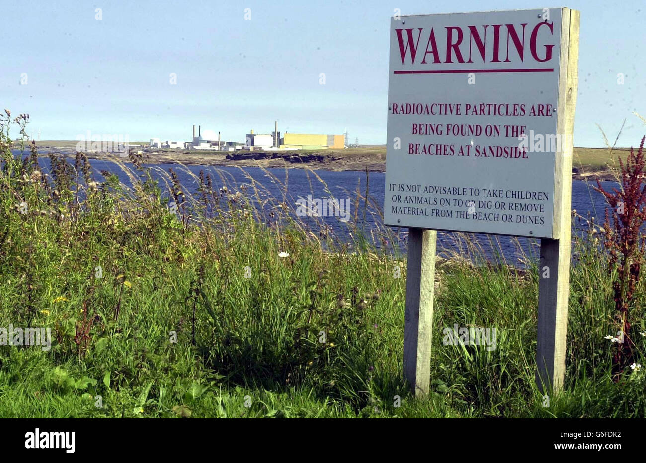 Warning sign near nuclear power station hi-res stock photography and ...