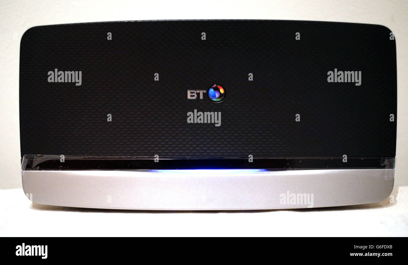 Bt home hub router internet text21st hi-res stock photography and ...