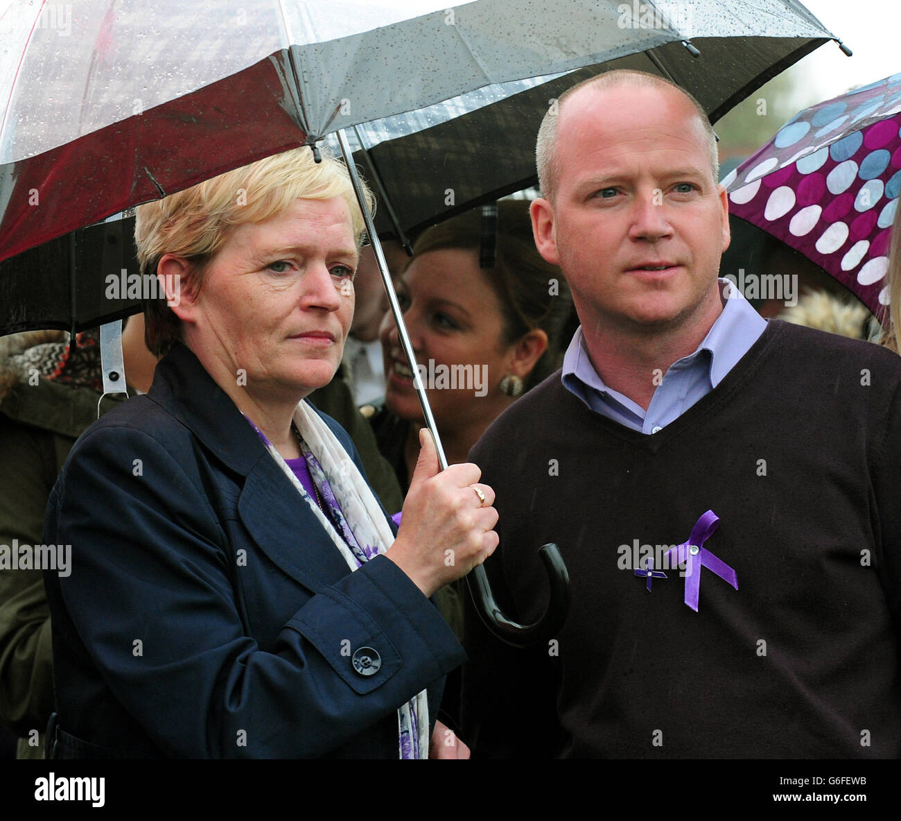 Opening of the Edkins memorial garden Stock Photo - Alamy