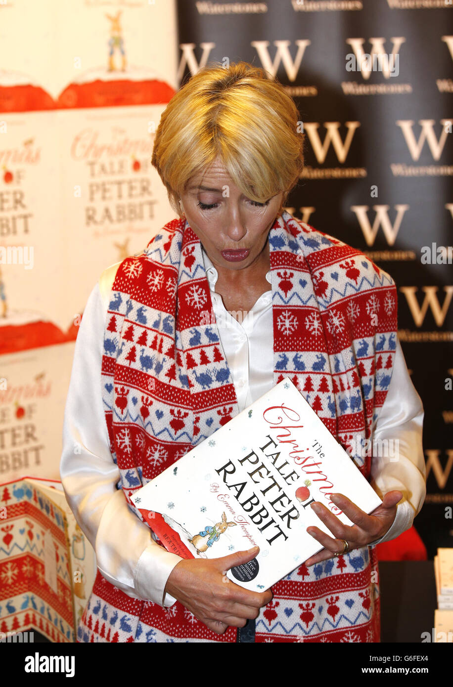 Emma Thompson book launch - London Stock Photo - Alamy