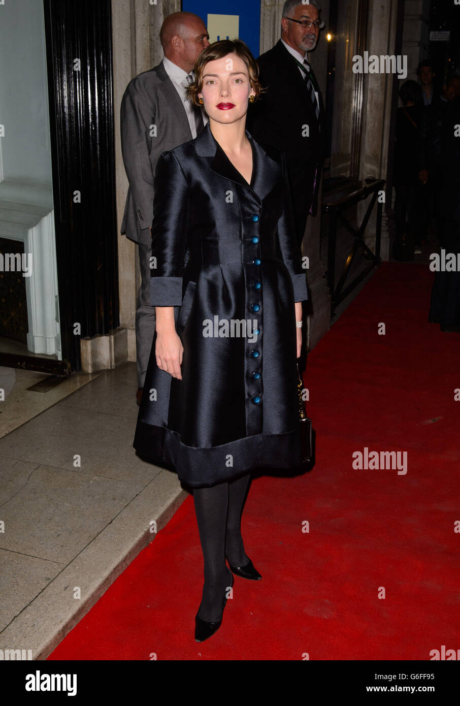 Camilla Rutherford arriving at the Harper's Bazaar ART supplement ...