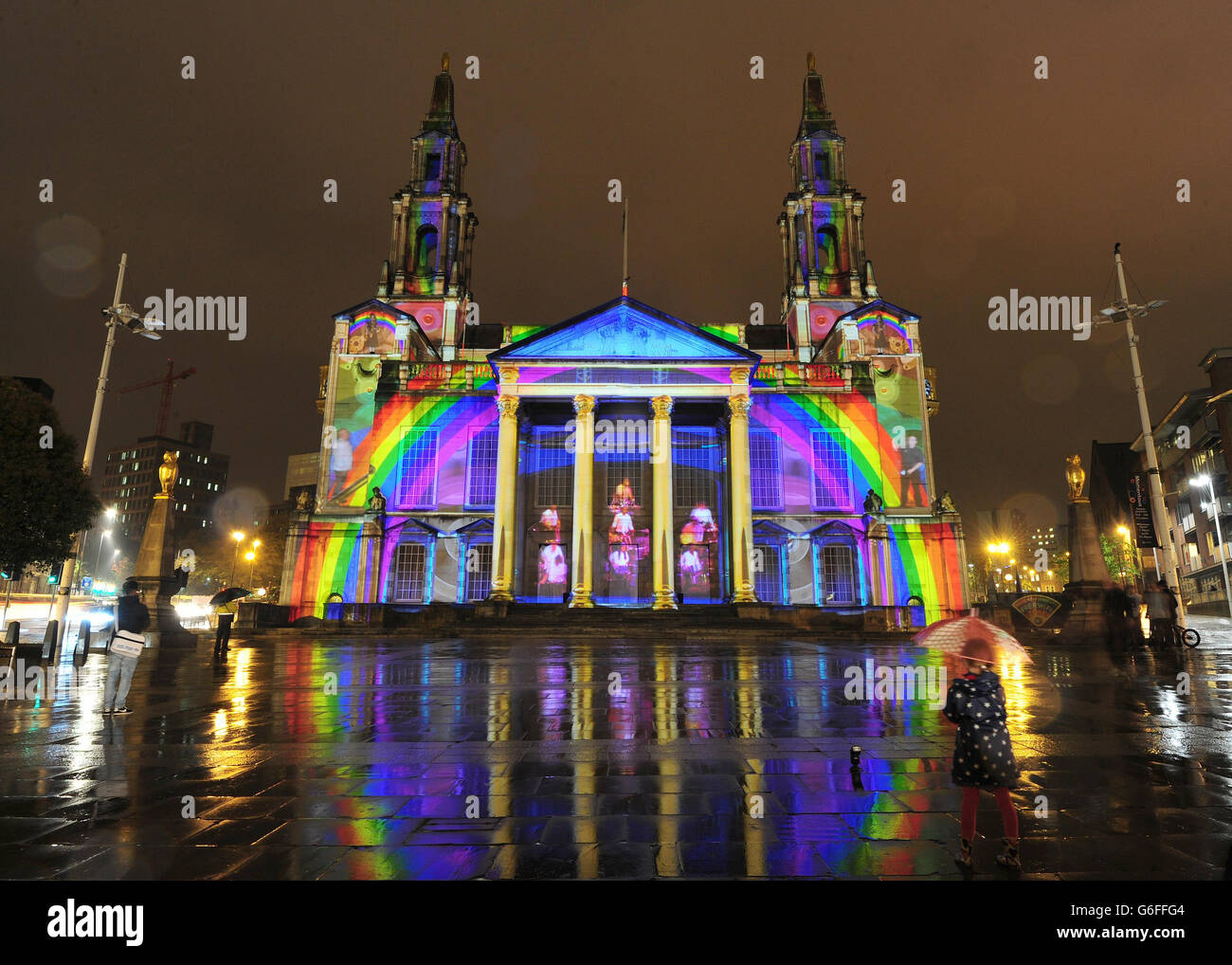 Light Night Leeds 2013 Stock Photo - Alamy