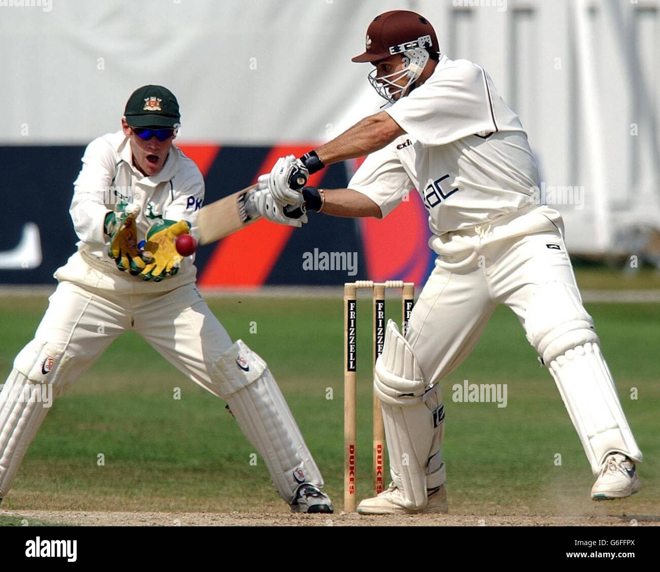 Sport cricket action mark ramprakash hi-res stock photography and ...