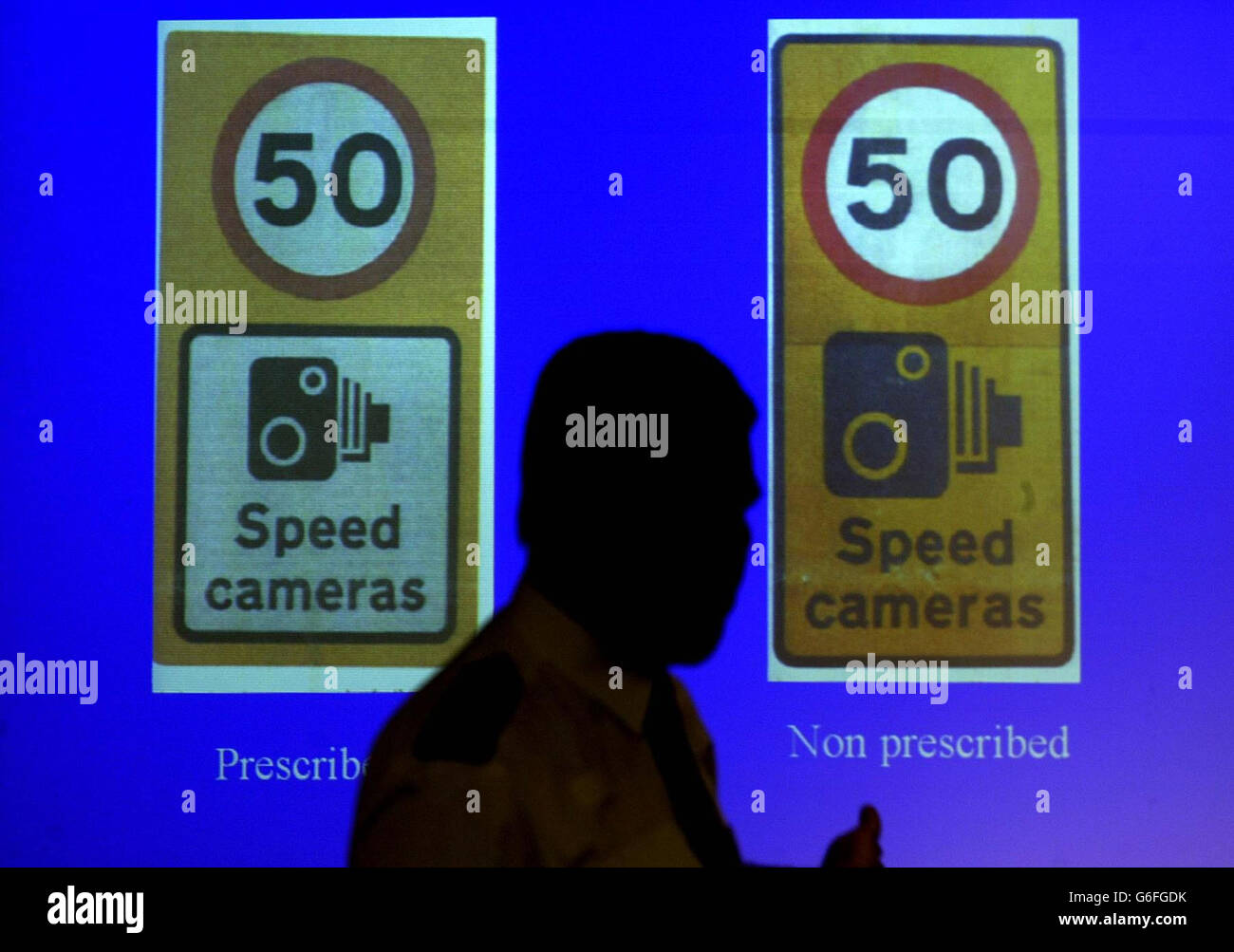 Police transport traffic road sign silhouette hi-res stock photography ...