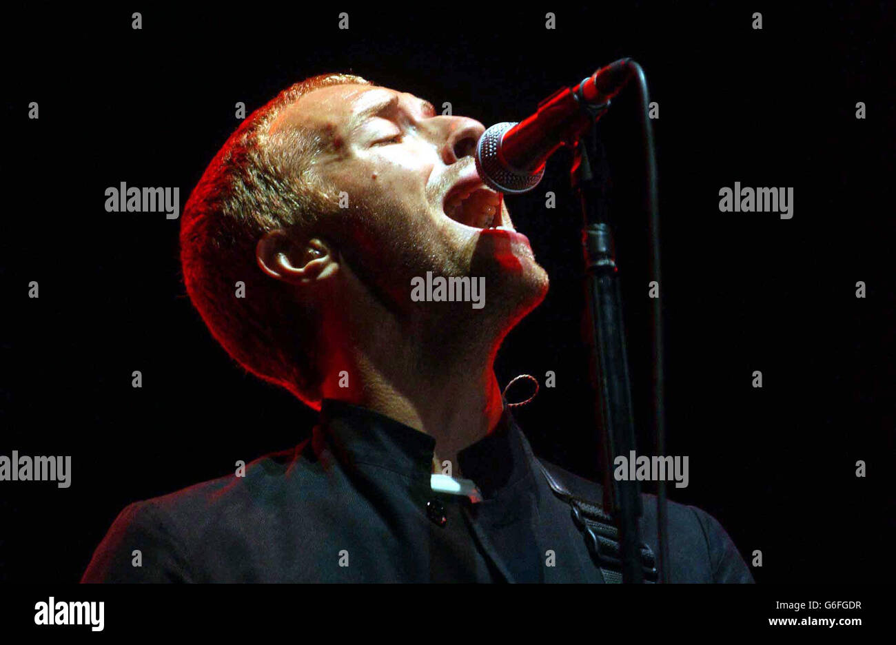 Lead singer of the pop band coldplay hi-res stock photography and ...