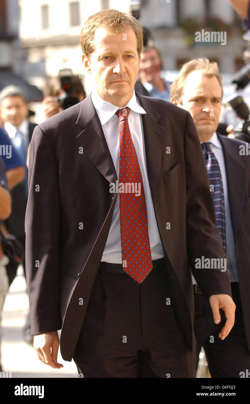 Alastair Campbell - Lord Hutton inquiry Stock Photo - Alamy