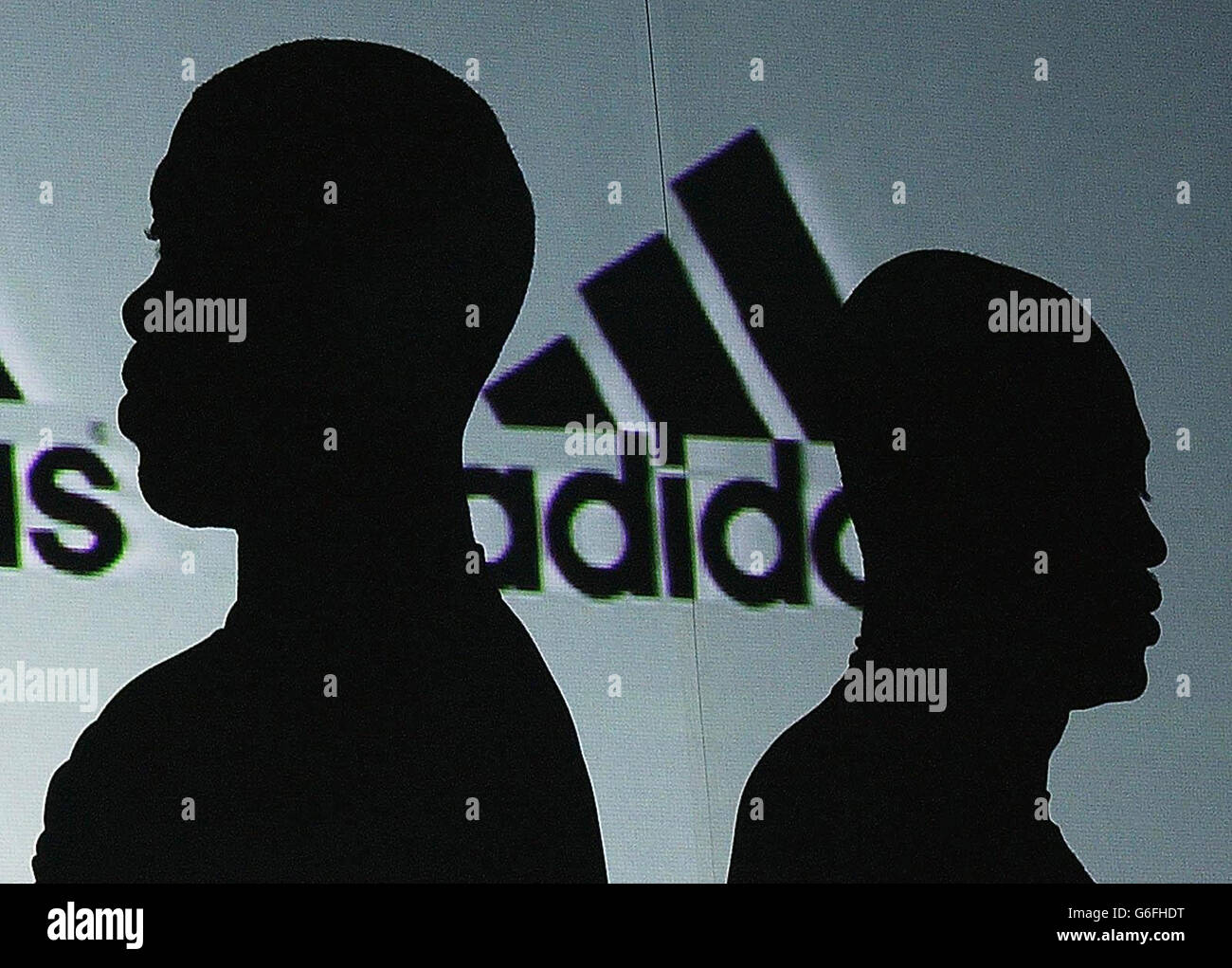 British sprinter Dwain Chambers (left) stands back to back with World ...