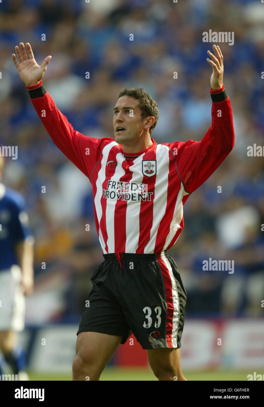Sport football action arms raised paul telfer hi-res stock photography ...