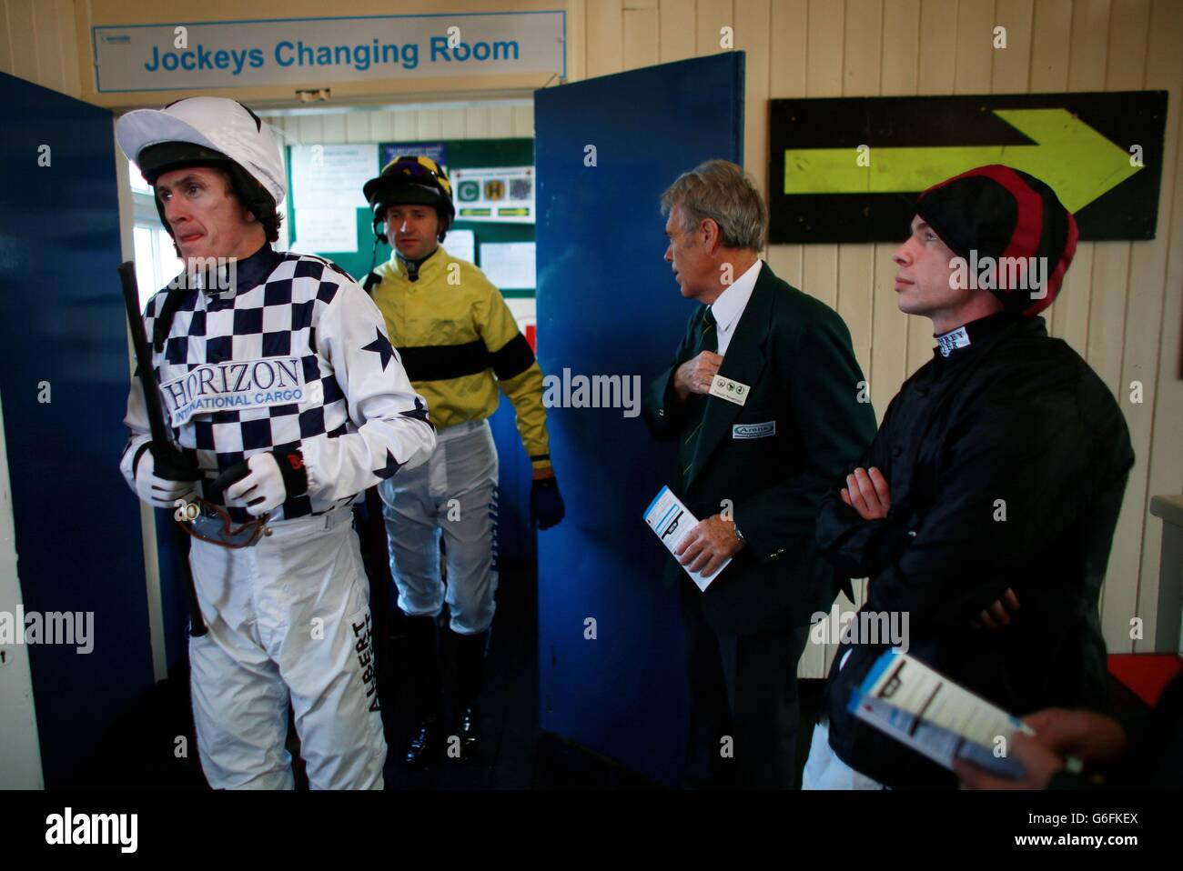 Horse Racing - Worcester Racecourse. Jockey A.P.McCoy (left) makes his ...